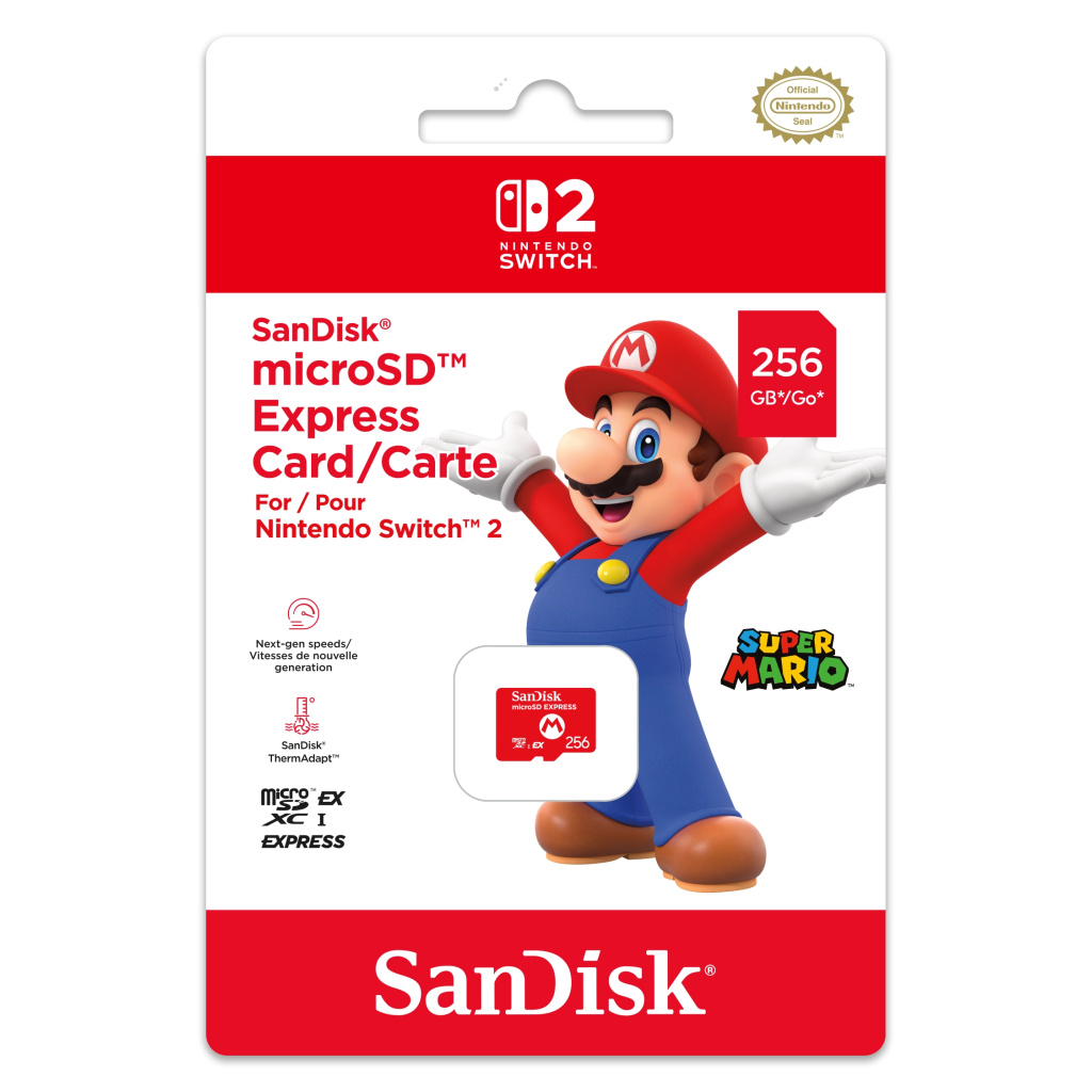 Sandisk MicroSDXC Express minnekort for Nintendo Switch 2 - 256GB ...